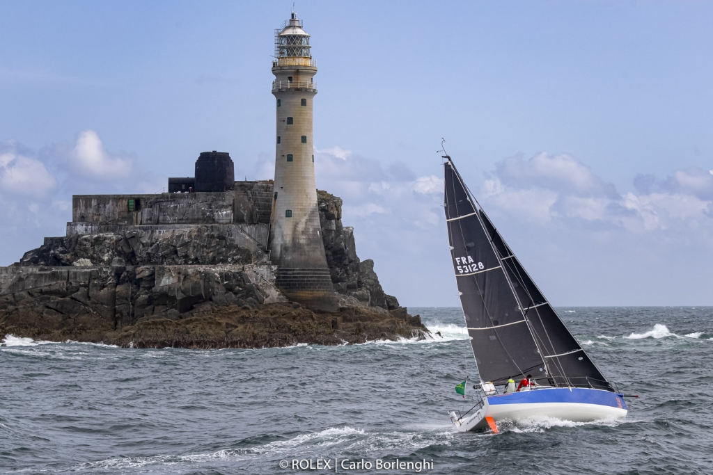 Rolex Fastnet Race - Doublehanded leaders round the Fastnet Rock